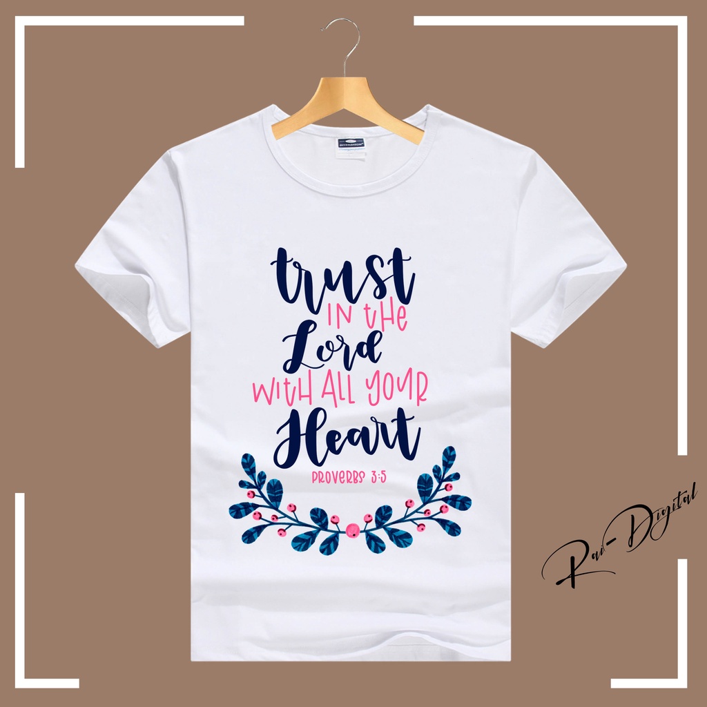 Bible Verses Statement Graphic Shirt Unisex | Shopee Philippines