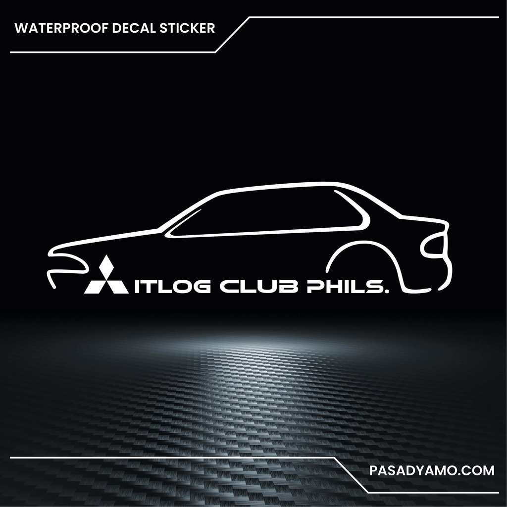 Mitsubishi Lancer Itlog Club Sticker for Cars and Motorcycles 7 inches ...
