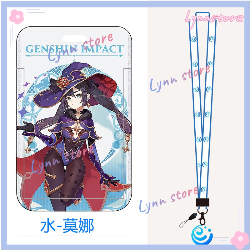 Anime GENSHIN IMPACT Xinyan Yanfei Yae Miko Keqing Klee Card Cases/Card ...