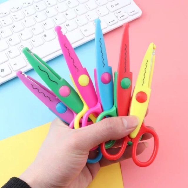 Tools Design Craft Scissor Cutting Patterns Design Paper Edges | Shopee ...