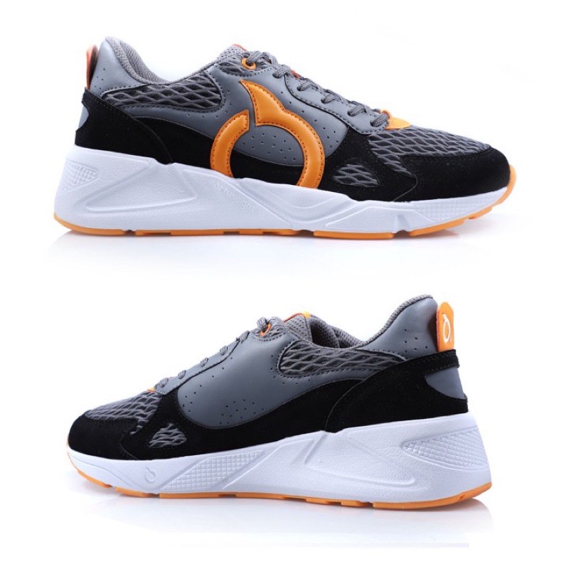 ORTUSEIGHT ORION GRAY/BLACK/ORTRANGE RUNNING SHOES | Shopee Philippines