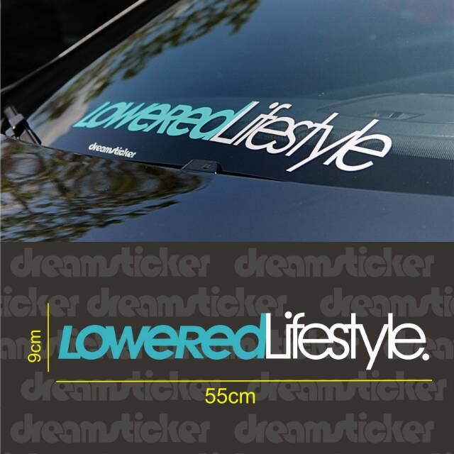 Lowered Lifestyle Windshield Car Windshield Sticker Sticker | Shopee ...