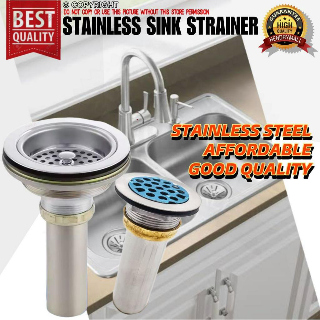 2 1/2 kitchen sink basket strainer 4" stainless steel (strainer/drainer) | Shopee Philippines