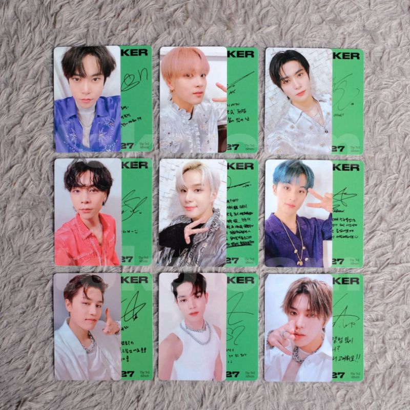 Photocard NCT 127 Selfie Selca Sticker | Doyoung Haechan Jaehyun Johnny ...