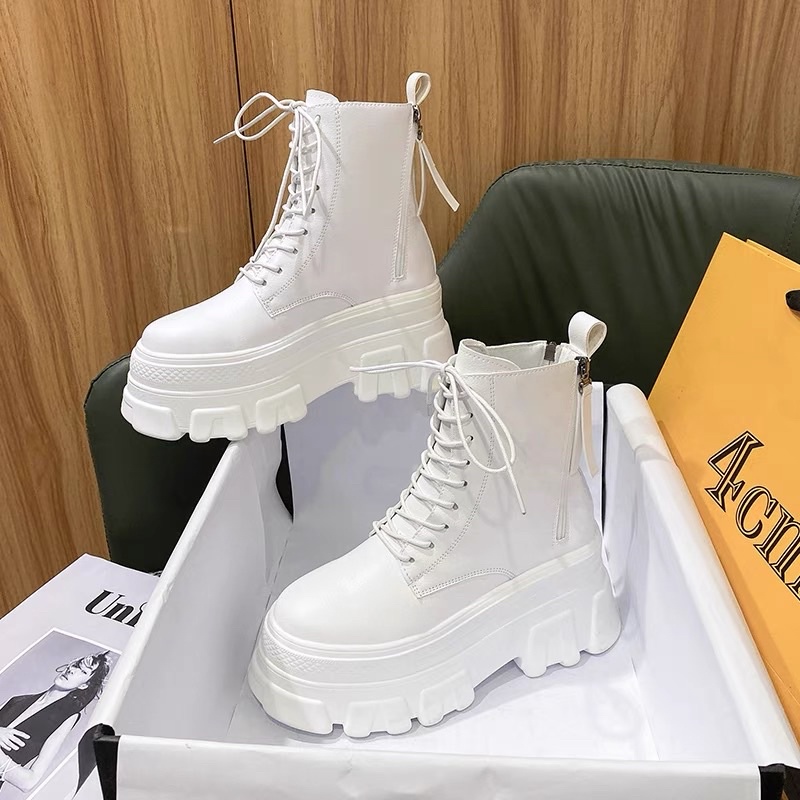 Korean Fashion high cut women casual trending decorleather MaryJane ...