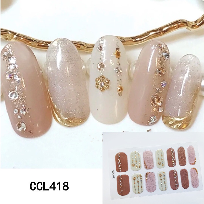 Laser Nail Decal 3d Peelable Wearable Nail Sticker | Shopee Philippines