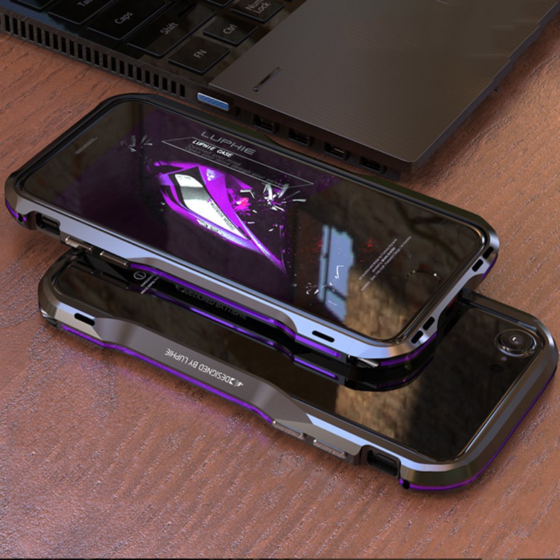 iPhone 7 / 7 Plus Diamond Metal Bumper Frame Shockproof Case | Shopee ...