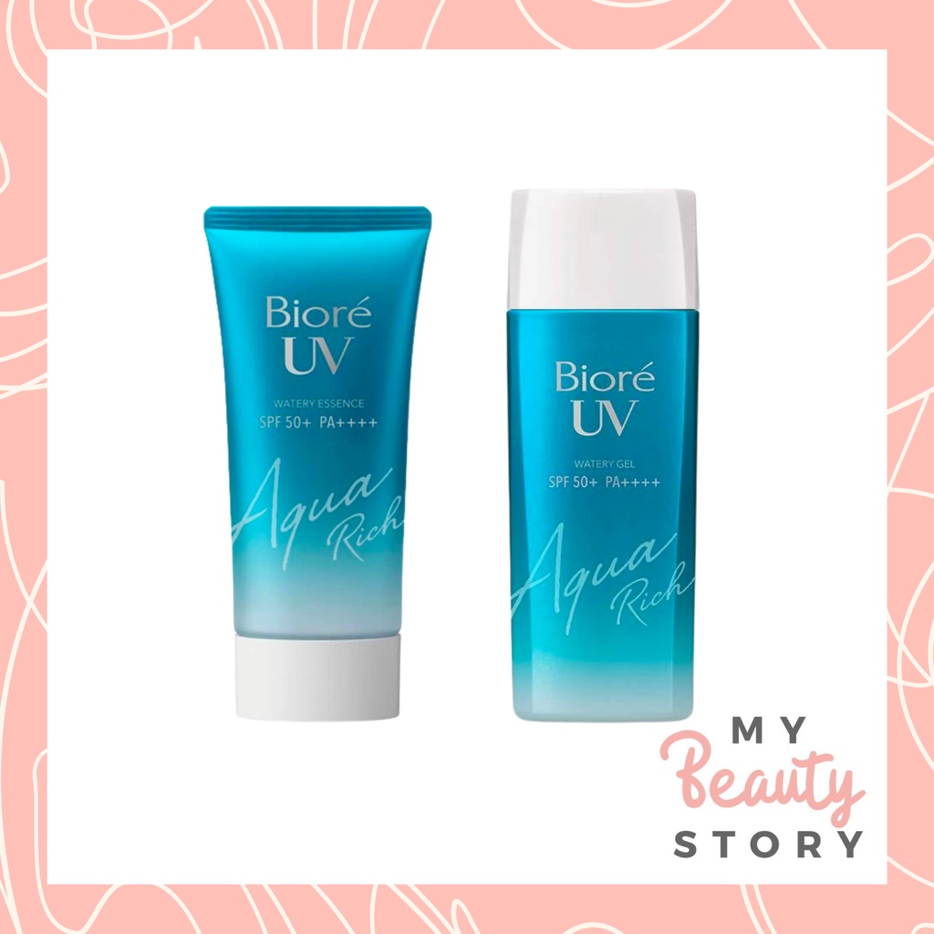 Biore UV Aqua Rich Watery Essence / Gel SPF50+ PA++++ | Shopee Philippines