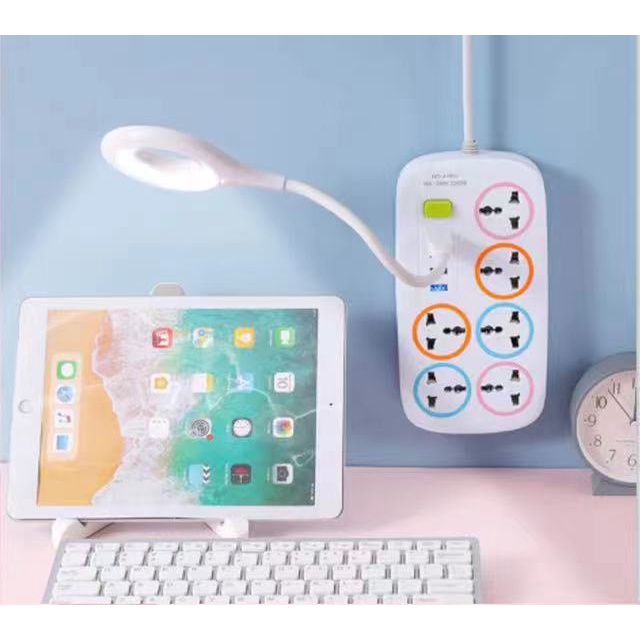 Desk lamp socket with USB multi hole intelligent plug-in colorful ...