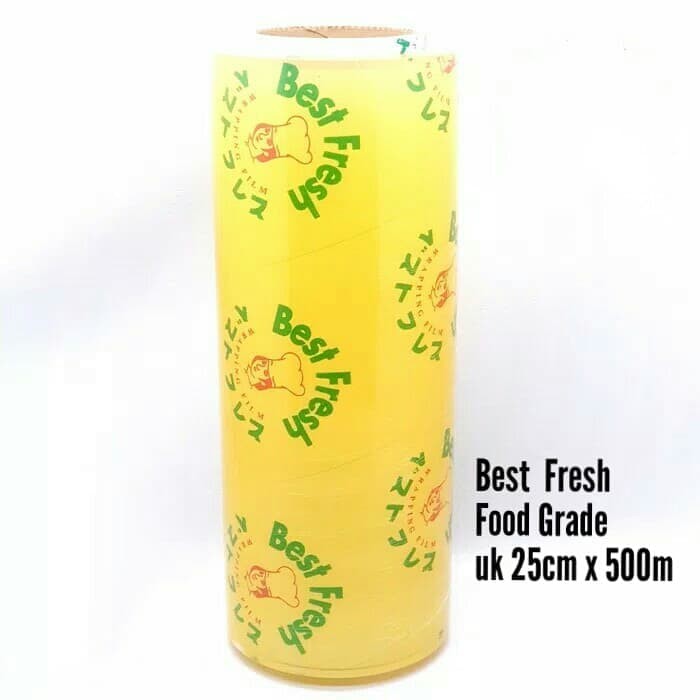 Plastic WRAPPING FILM Food 25CM X 500M - BEST FRESH Brand | Shopee ...