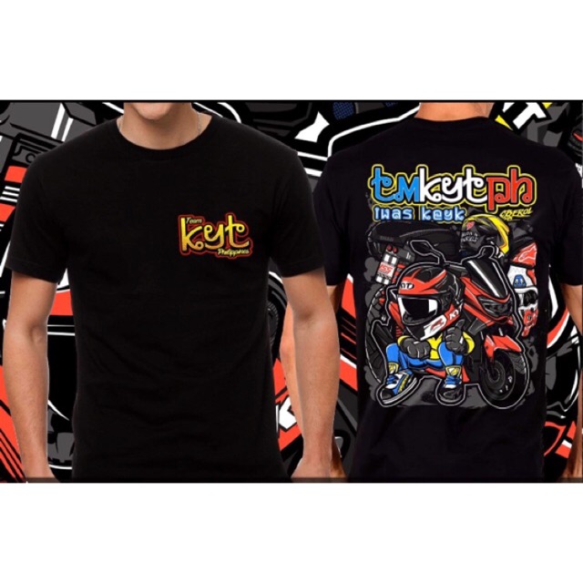 KYT Black Shirt Version 3 Team KYT (Limited Only) | Shopee Philippines