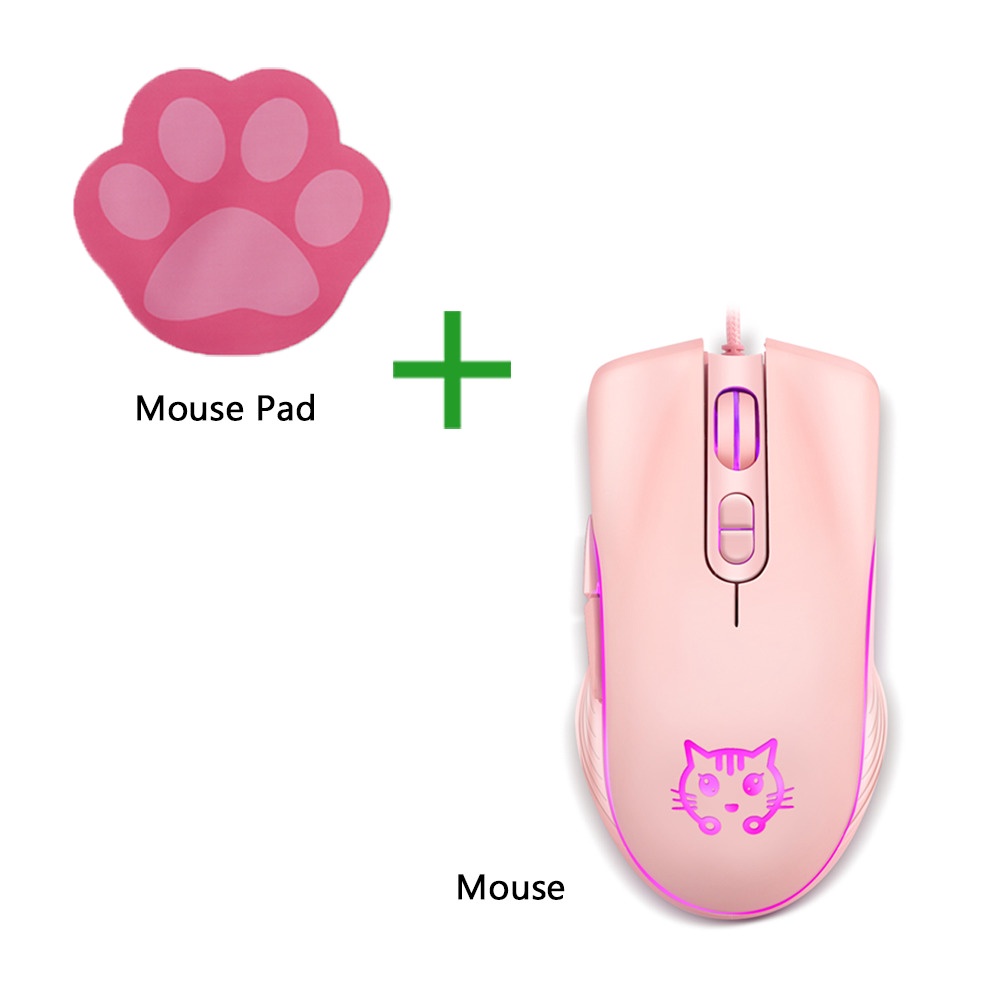 Slient RGB Colorful Breathing Lights Mute Computer Mice 6-Button ...