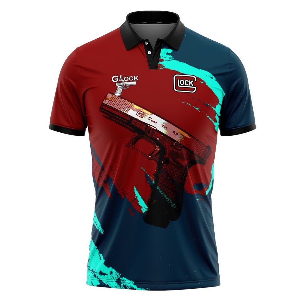 Glock Full Sublimation Poloshirt - Excellent Quality Full Sublimation ...