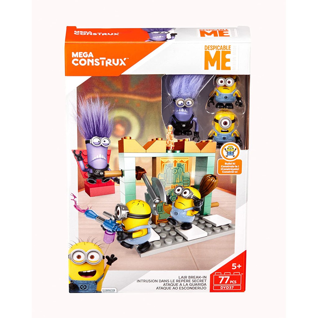 Clearance Mega Construx Minions Despicable Me Secret Lair Break In ...