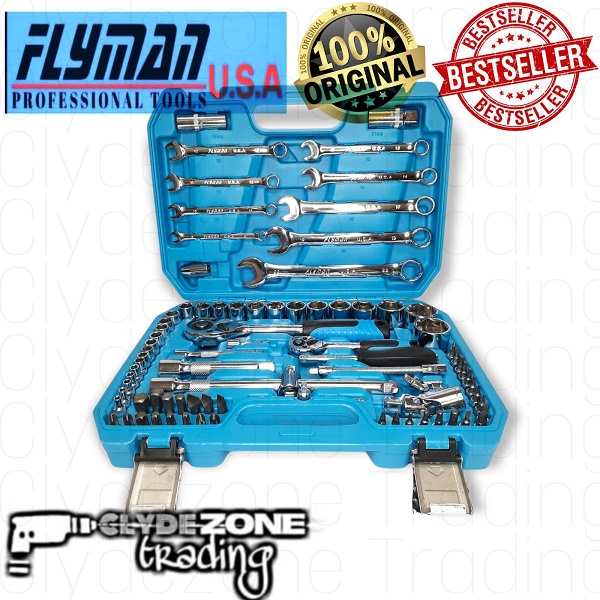 FLYMAN ORIGINAL 82 Pcs.1/2" + 1/4" Drive Socket Set | Shopee Philippines