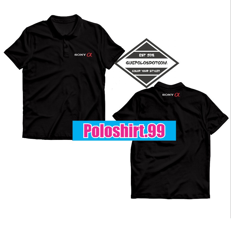Polo Shirt SONY ALPHA LOGO Polo Shirt Gadget Shirt - POLO Shirt ...