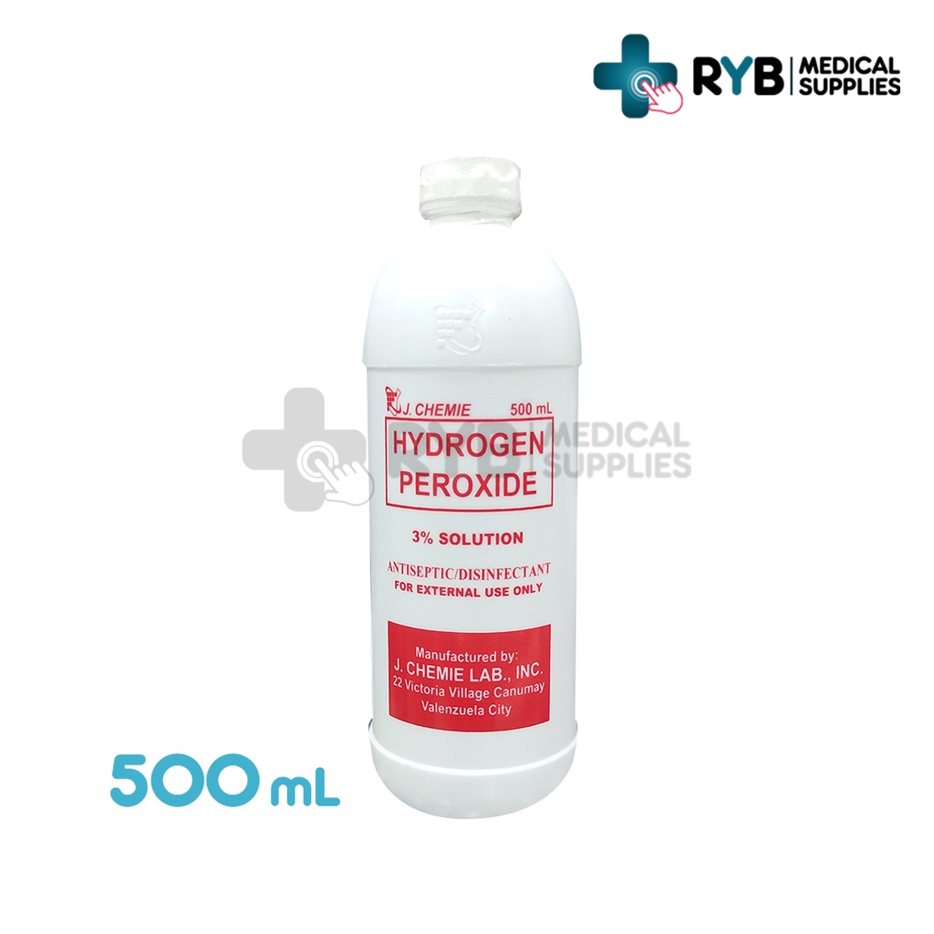 J.CHEMIE Hydrogen Peroxide 3% (500ml & 1Liter Checkout) Agua Oxinada ...