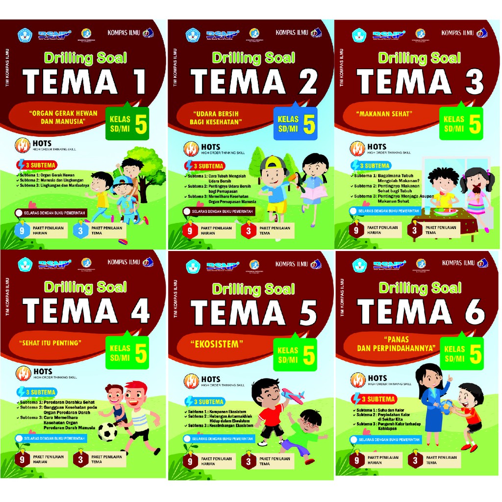 Elementary School DRILLING Question Book for Grade 5 Themes 123456 ...