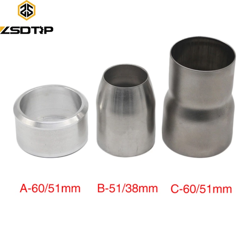 Motorcycle Echappement Exhaust Moto 60MM Exhaust Pipe Adapters ...