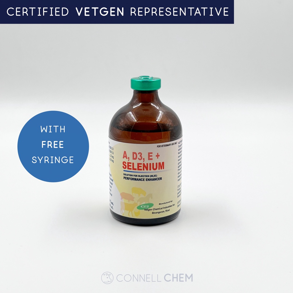 Vitamin ADE+Selenium for Animals | Injectable | Vet Product | 100ml ...