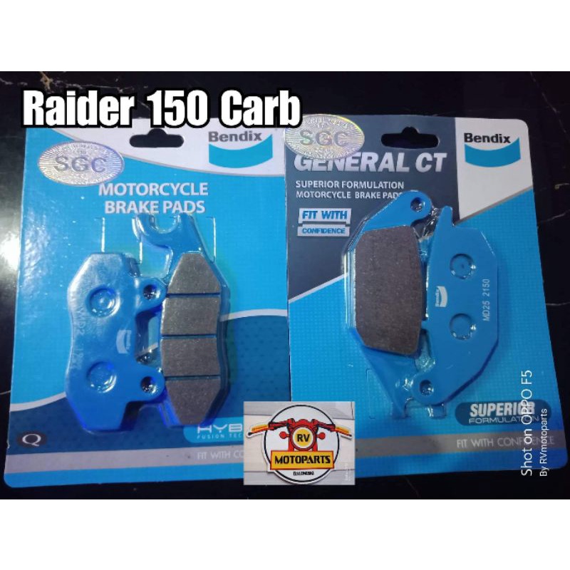 BENDIX brake pad Raider 150 Carb & shogun 125 | Shopee Philippines