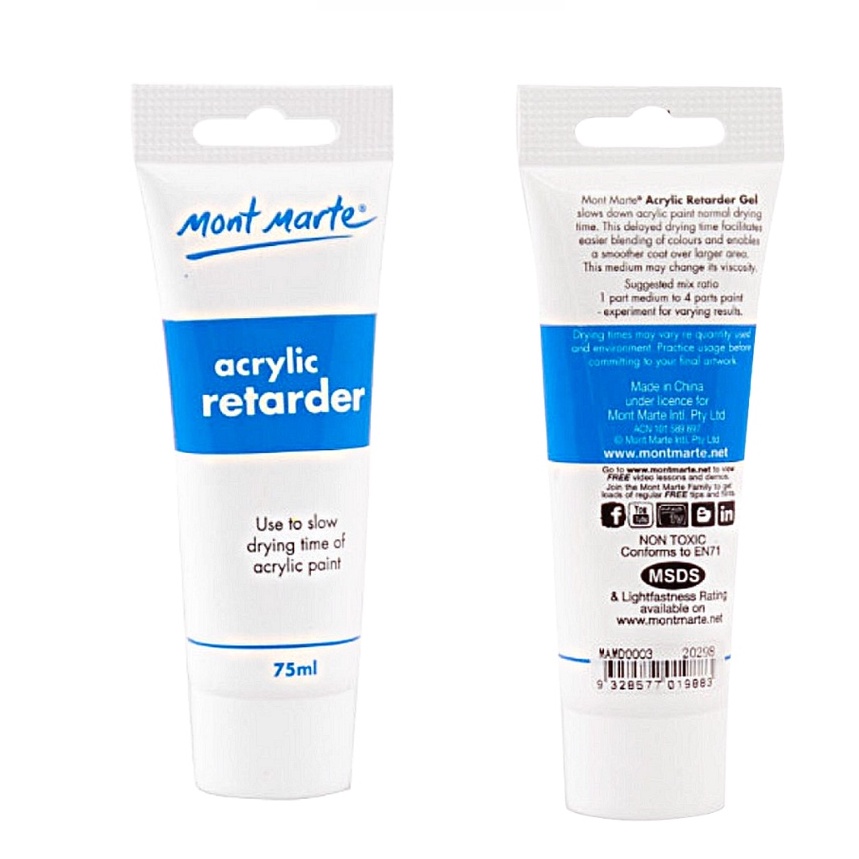 Mont Marte Acrylic Medium Non-Toxic Retarder Gel 75Ml | Shopee Philippines