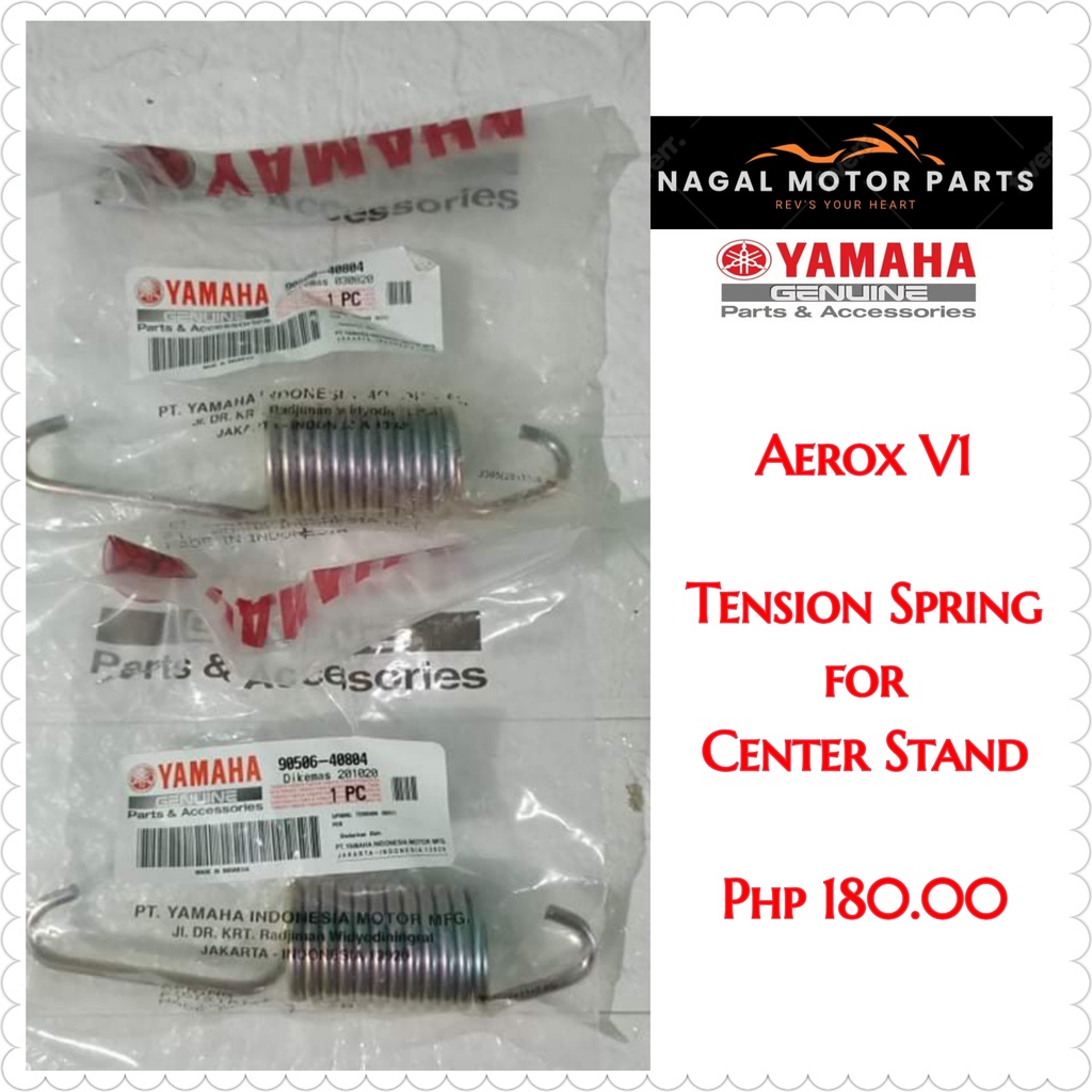 TENSION SPRING FOR SIDE STAND AND CENTER STAND AEROX V1 AND V2 YAMAHA ...