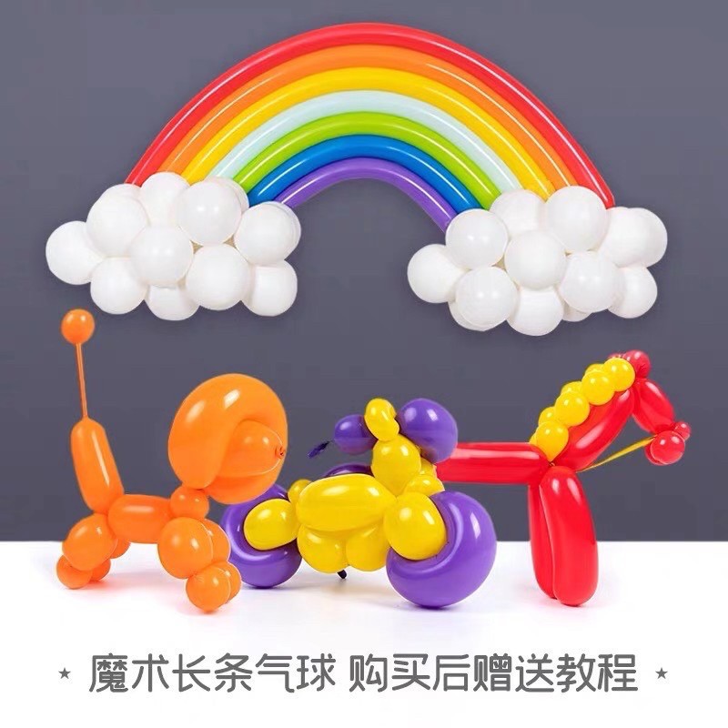 25pcs birthday party balloons party decorations long balloons party ...