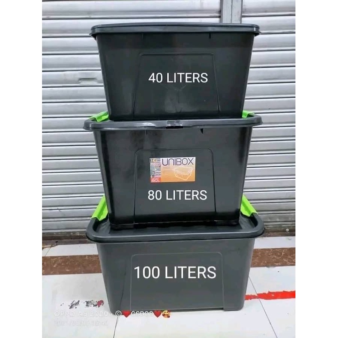 Unibox Storage Box 100 liters ,80 liters,40 liters | Shopee Philippines