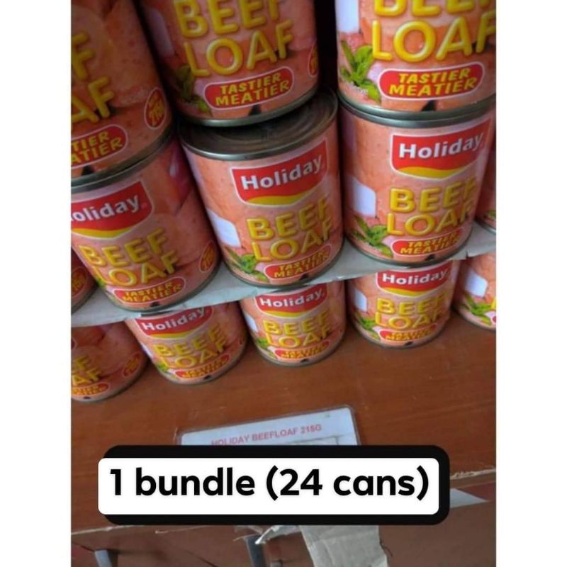 Holiday beef loaf 215g in bundle (24 cans) | Shopee Philippines