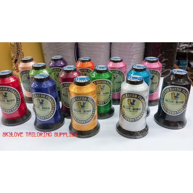Blue Bird Embroidery Thread 2500 Meters (93pesos each if 3 cones & up ...