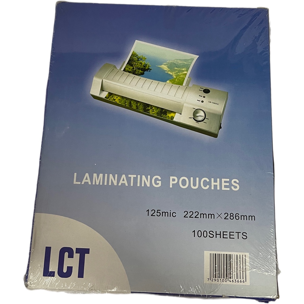 LCT Laminating Film 125 micron Size Long/A4/Short 100Film/Box Sold by ...