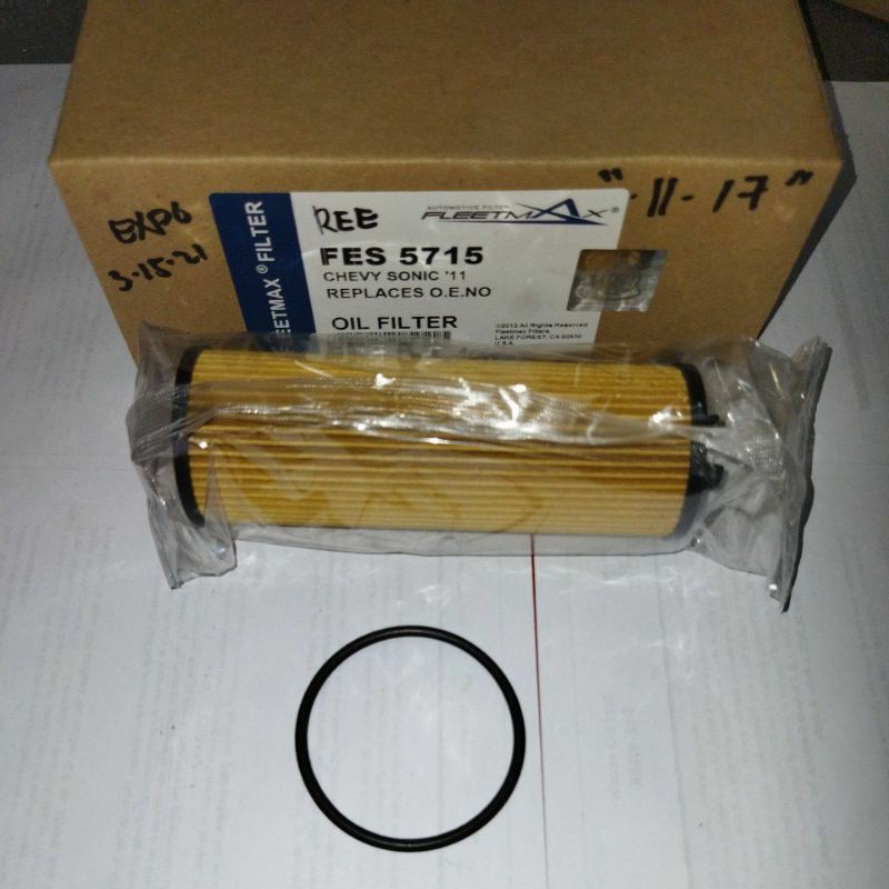 Oil Filter Chevrolet Sonic (2011-2017) | Shopee Philippines