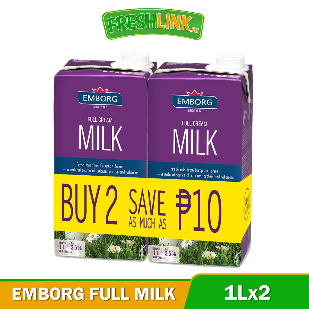 Emborg Uht Full Cream 1L | Shopee Philippines