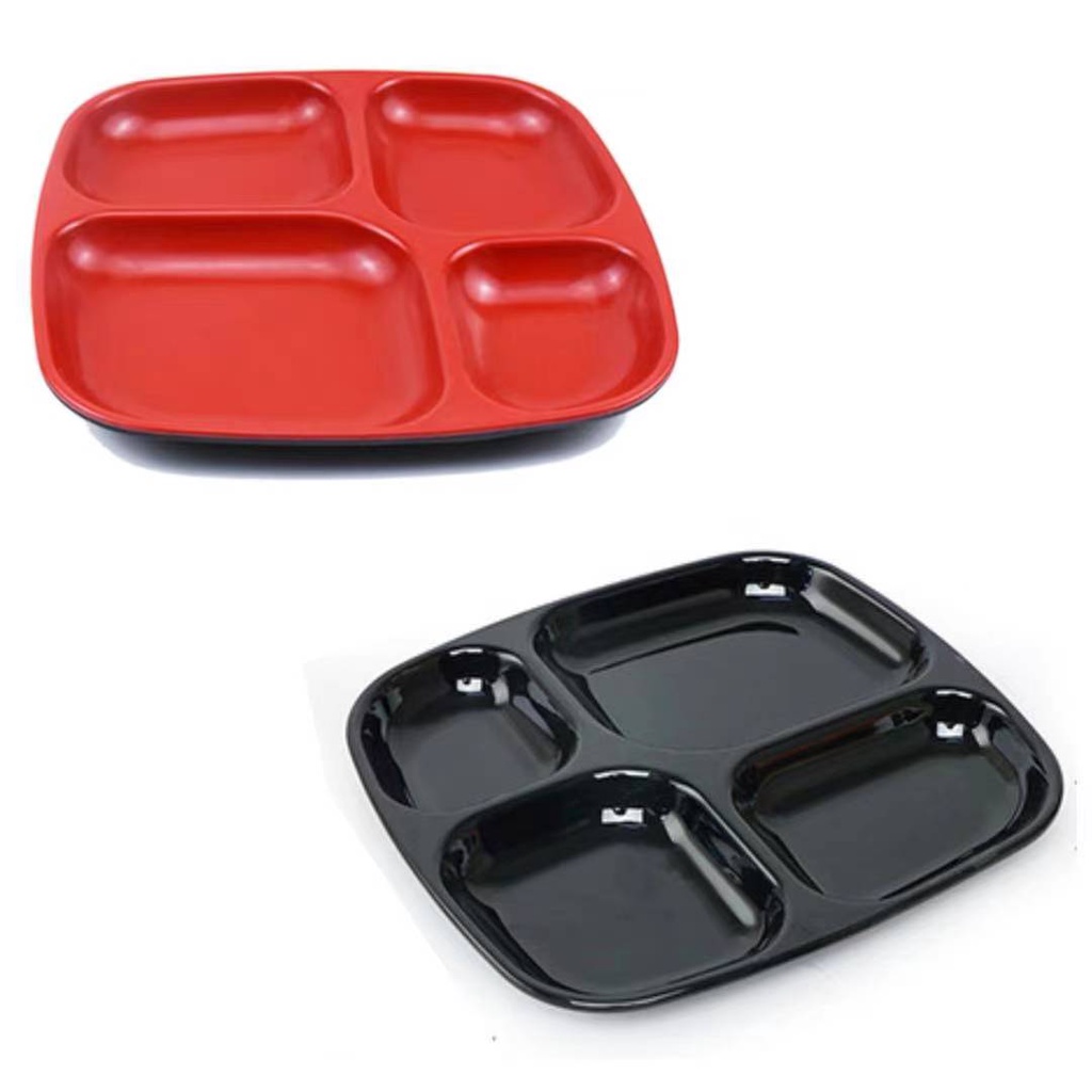 MC Mart】Japanese Style Bento Plate,Melamine Divider Plate,Serving Plate ...