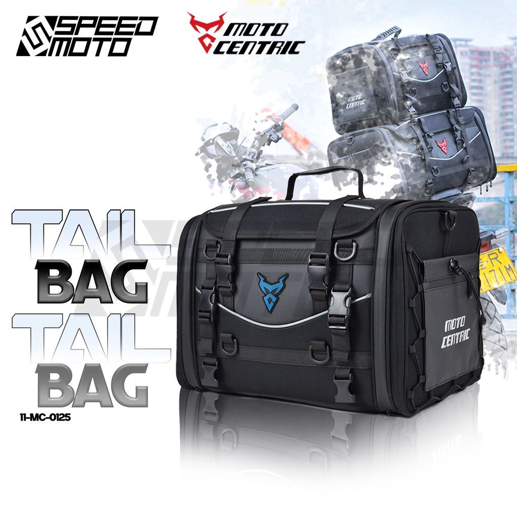 MOTOCENTRIC 11-MC-0125 MOTORCYCLE REAR TAIL BAG / BACKPACK NEW 2022 ...