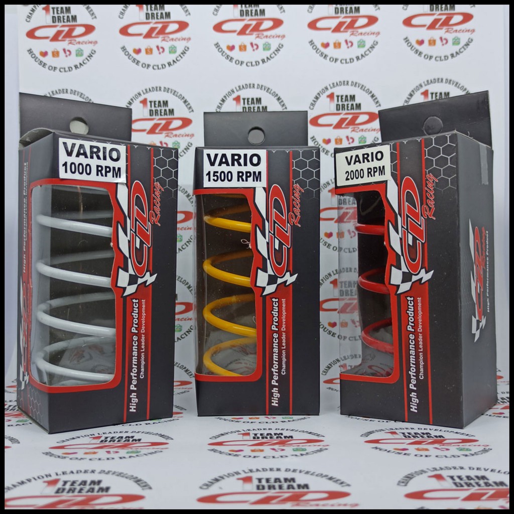 RACING CVT SPRING CLD VARIO 110 CARBON 1000-1500-2000 RPM | Shopee ...