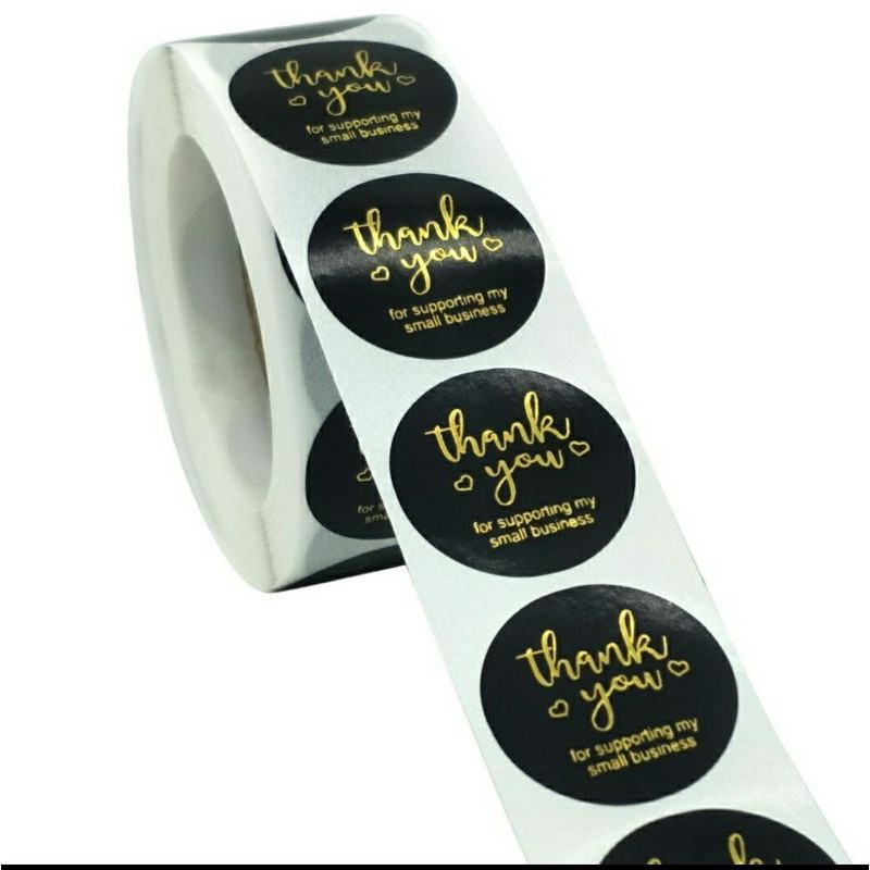 Thank you Sticker 100s/200s/500s | Shopee Philippines