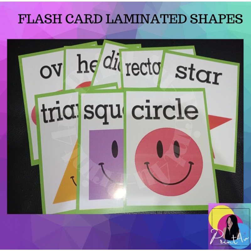Shapes Flashcard | Laminated flashcard | Shopee Philippines