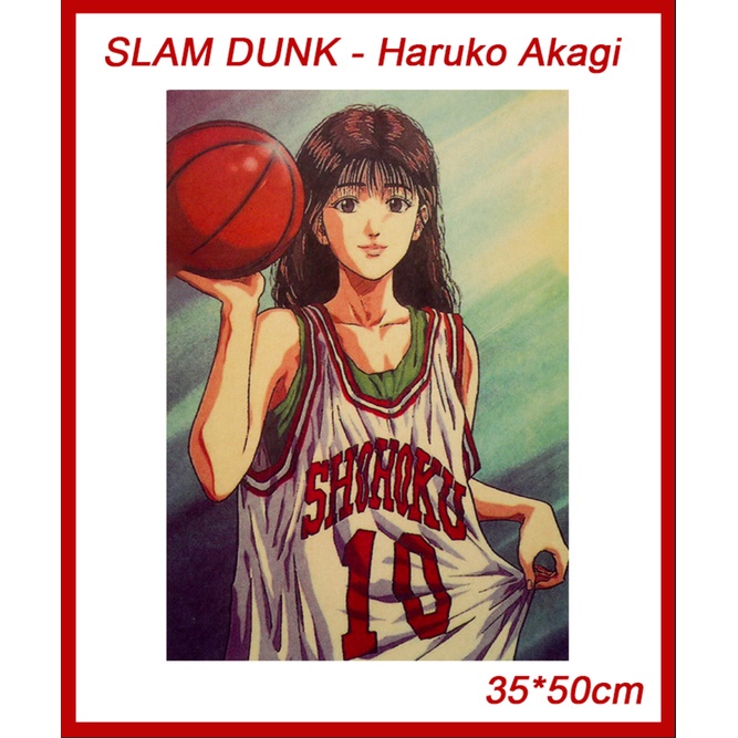 SLAM DUNK 'Haruko Akagi' Animat wallpaper Bar Cafe Decor Dorm Room Wall ...