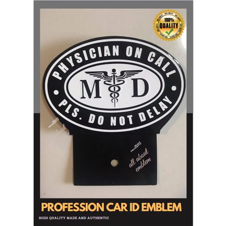Doctor Physician Car Plate Badge Profession Emblem for Car Accessories ...