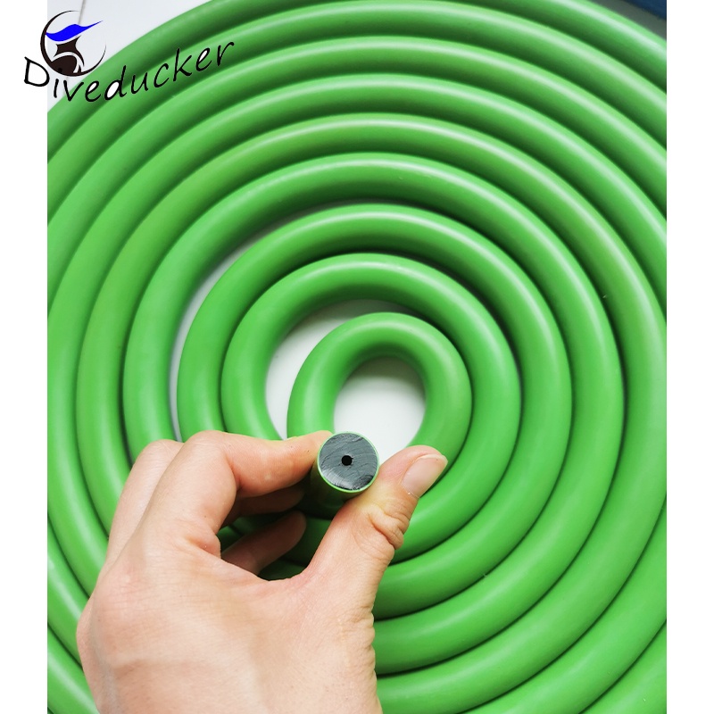 1meter Speargun Rubber for Fishing 2.5mm*16mm red blue spearfishing band tubes Latex blue/red ...