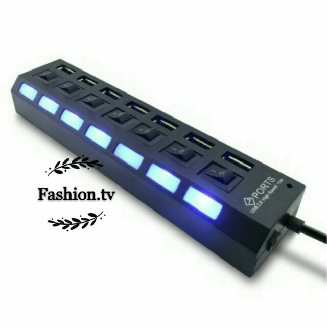 7 ports USB Hub Hi-Speed 2.0 Hub 480Mbps On/Off Switch | Shopee Philippines