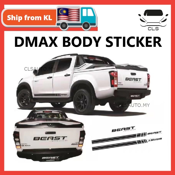 ISUZU DMAX Car Sticker Body Side Front Rear Decal - DMAX 06 Beast ...