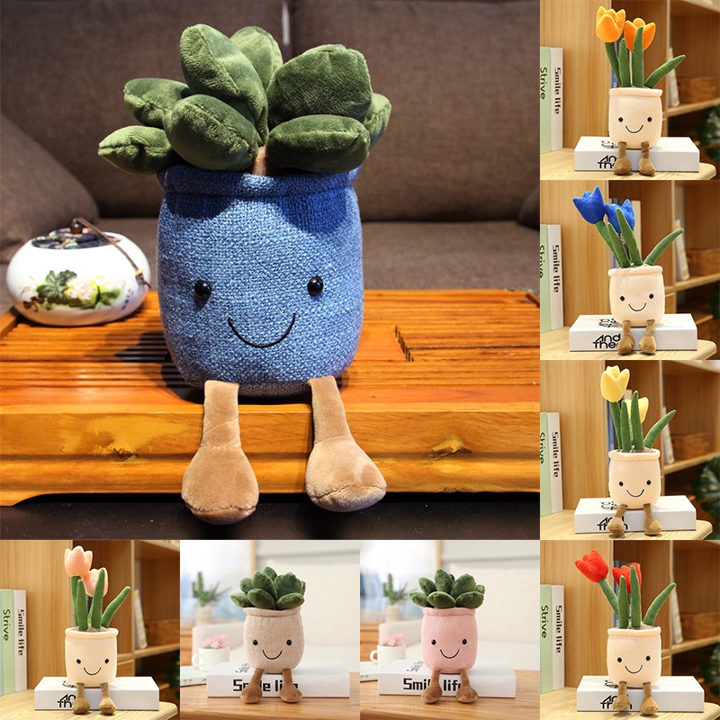 Tulip Flower Plush Toy Simulation Succulent Doll Cute Cartoon Stuffed ...