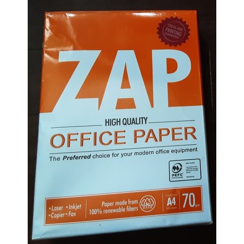 Bond Paper ZAP COPY SUB20== SIZES SHORT,A4 AND LONG | Shopee Philippines