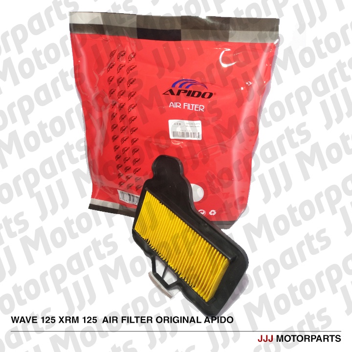 WAVE 125 XRM 125 AIR FILTER ORIGINAL APIDO | Shopee Philippines