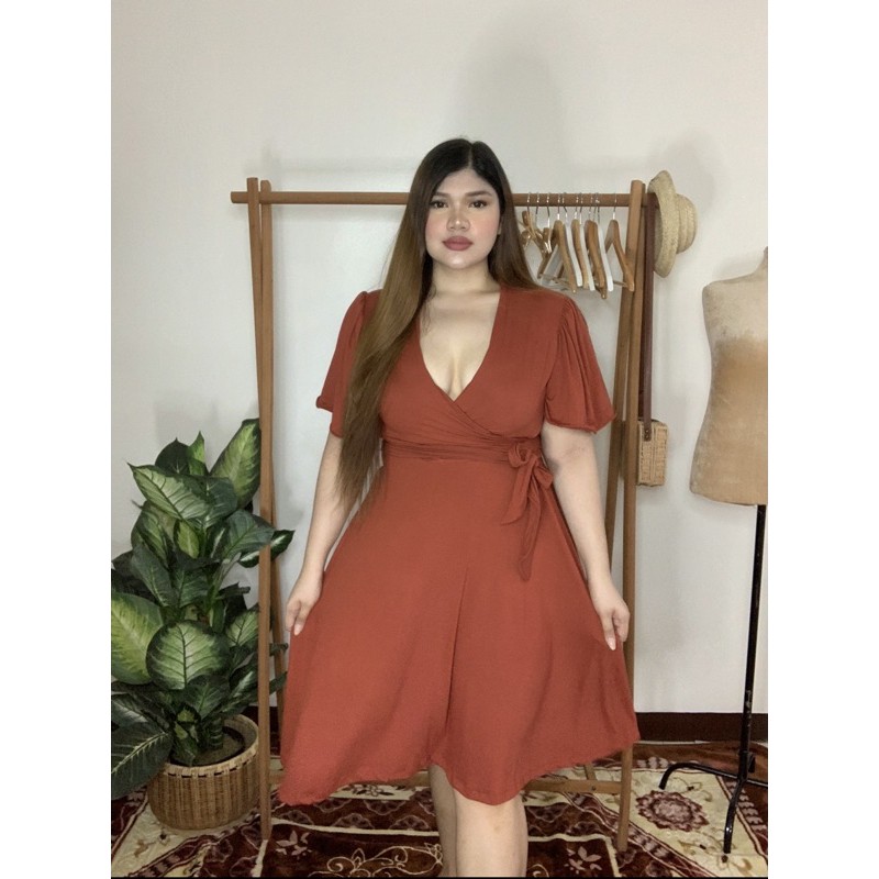 PLUS SIZE: ANNA PLAIN DRESS | Shopee Philippines