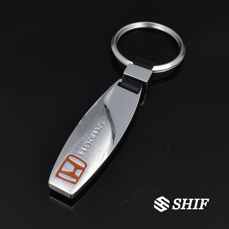 1 X Metal Leather Honda Car Key Chain Ring For Honda | Shopee Philippines