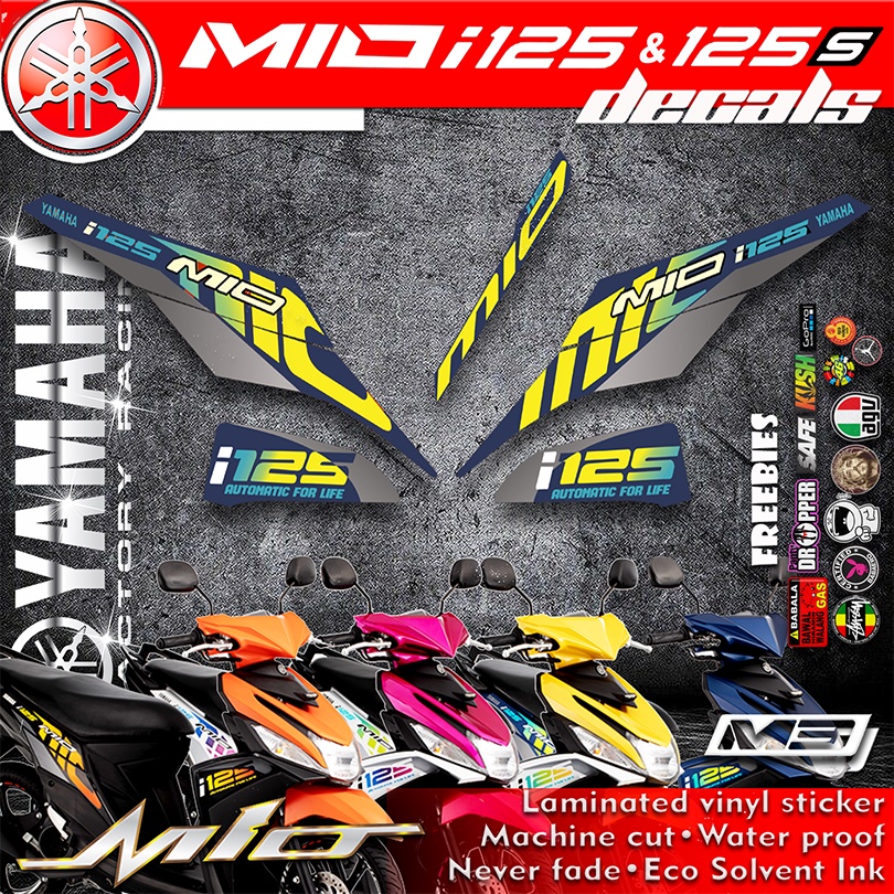 Mio i 125 stock decals. sticker for Yamaha M3. Motorcycle parts and ...